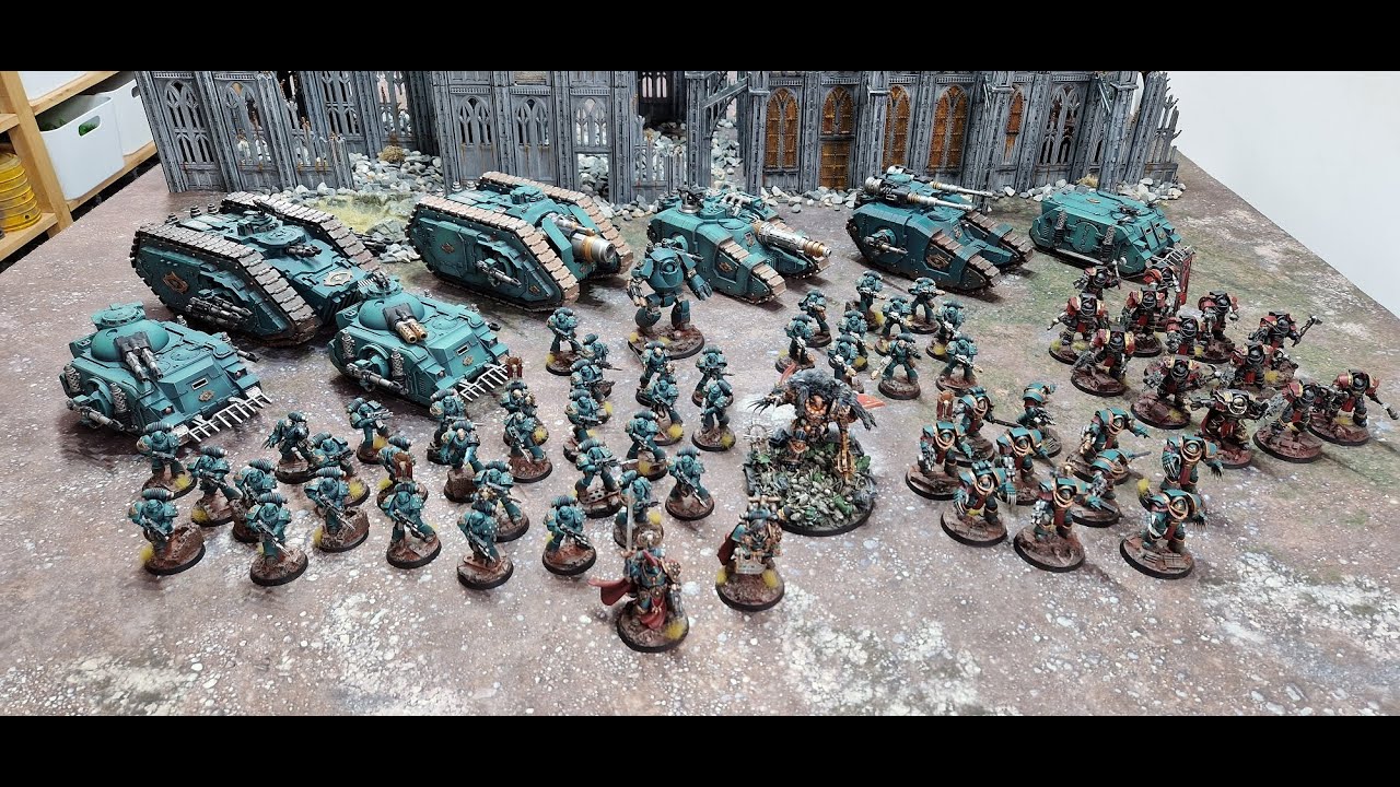 Even more tanks! Sons of Horus commission army update - YouTube