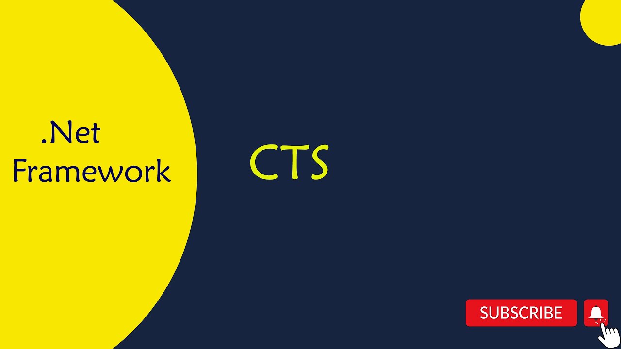 4 CTS in Dotnet Framework in Telugu - YouTube