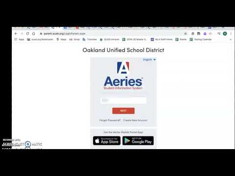 How to create an AERIES parent portal English 1 - YouTube