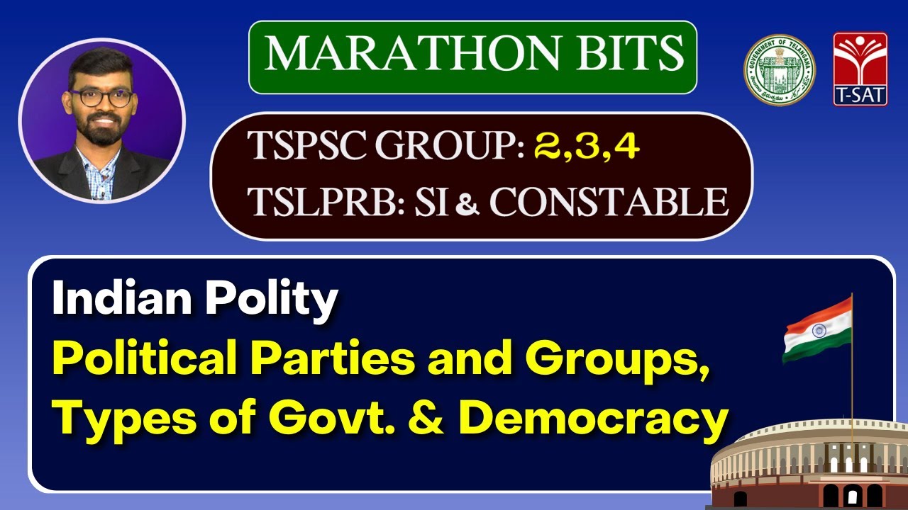 Indian Polity - Political Parties & Groups, Types of Govt. &Democracy ...