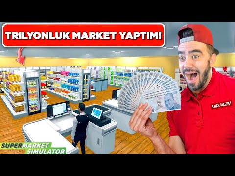 BÜTÜN PARAMI HARCADIM DEV MARKET OLDU - SUPERMARKET OYUNU