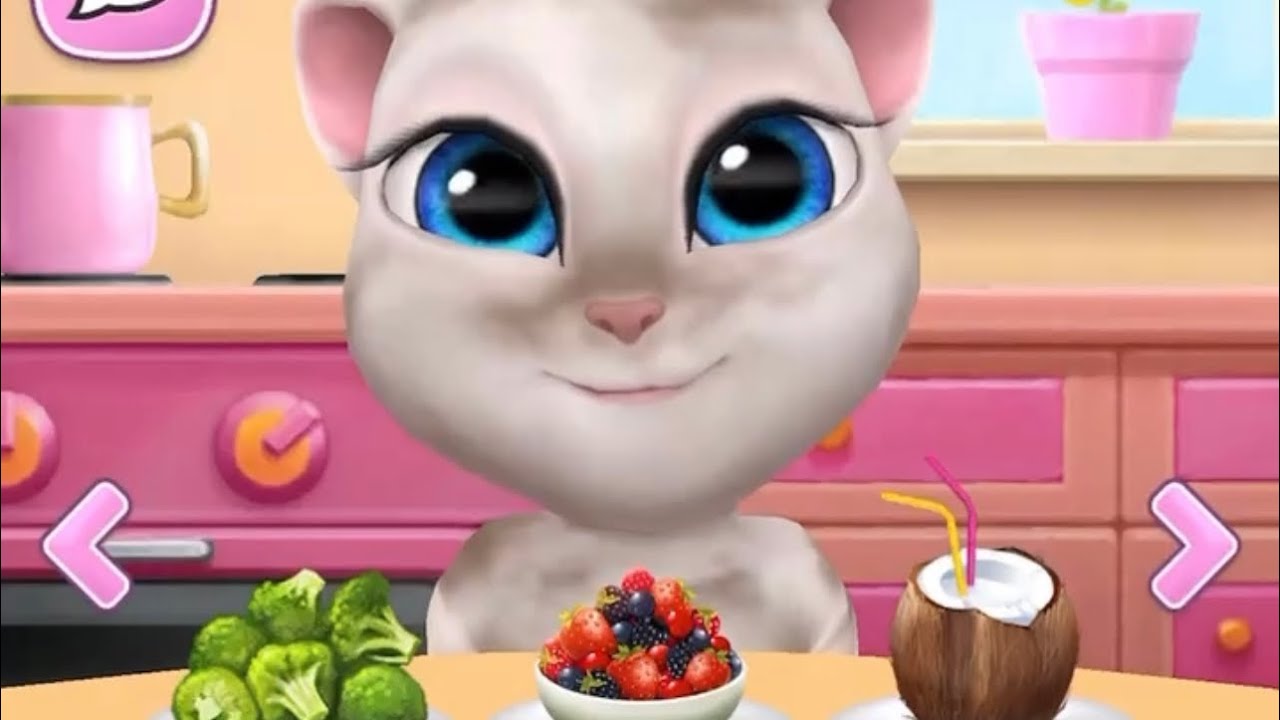 Imitate Angela eating 🥣 food 🍱 / My talking Angela eating 🍽️ # ...