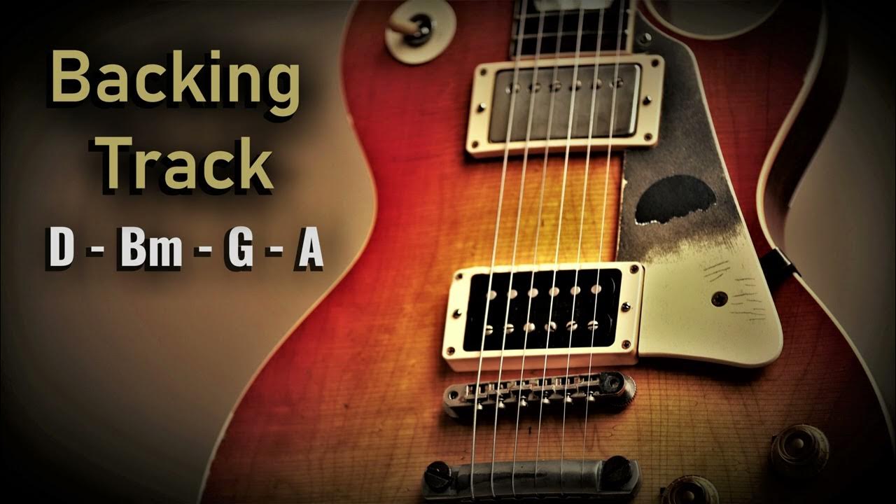 Pop Rock BACKING TRACK D Major | D Bm G A | 80 BPM | Guitar Backing ...