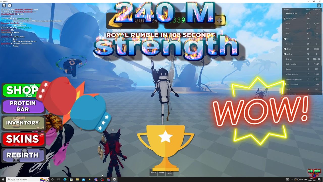 Testing my 240M strength in Boxing Simulator 2 Roblox! - YouTube