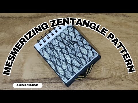Mind Relaxing Zentangle Pattern for Beginners| Step by step process of ...
