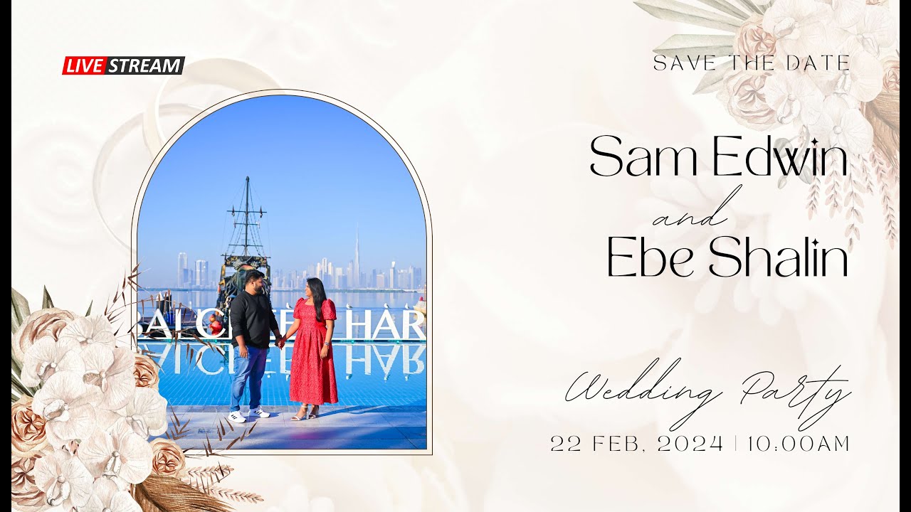 Sam Edwin & Ebe Shalin Live Wedding Streaming (22/02/2024) - YouTube