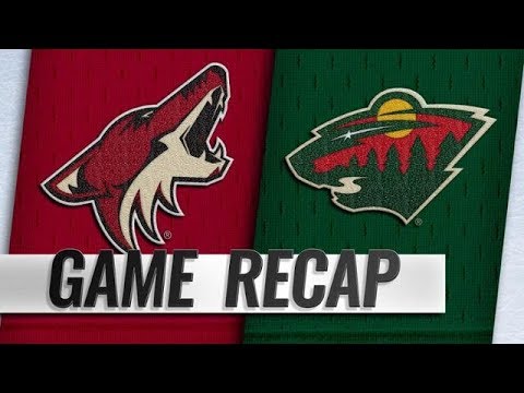 ARIZONA COYOTES VS MINNESOTA WILD 10/16/18 - YouTube