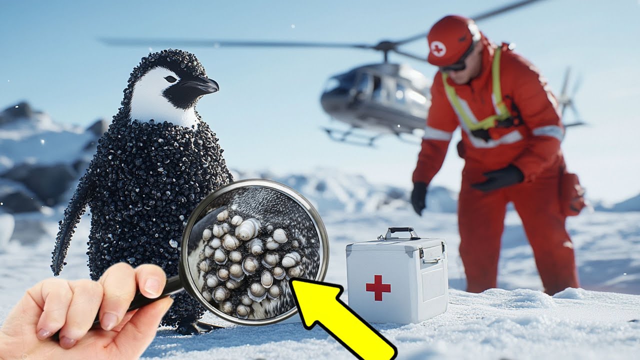 Rescue Team Saves Penguin from Millions of Barnacles and Parasites ...