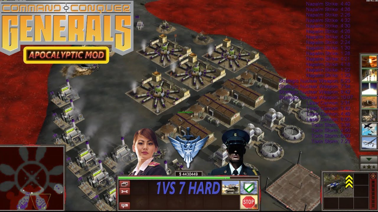 Boss vs 7 USA Bosses! C&C Generals Zero Hour Apocalyptic mod. - YouTube