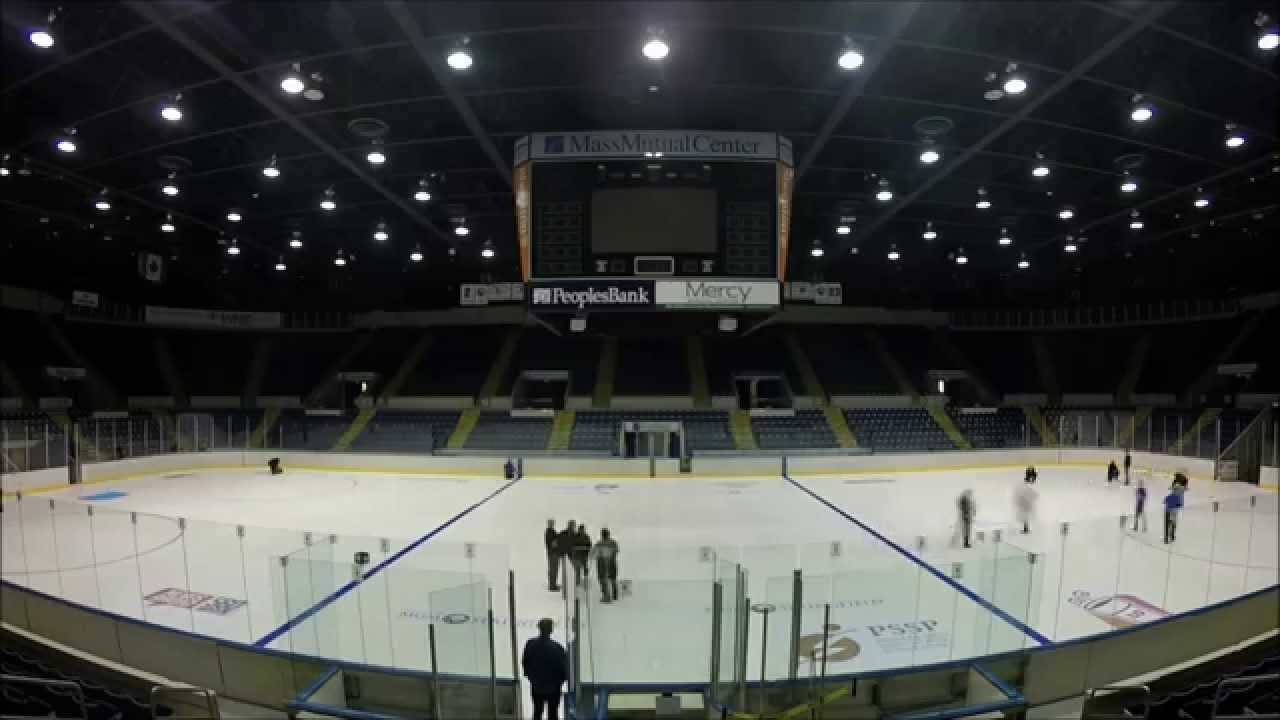 MassMutual Center Ice Install Timelapse - YouTube
