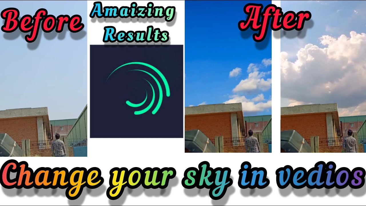 Sky change effects.. Sky replacement , Alight Motion tutorial, weather ...