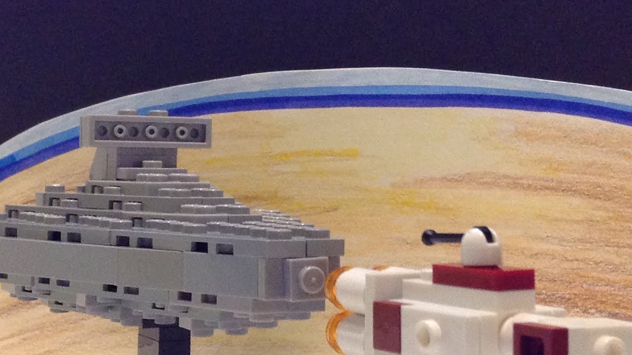 Lego Microscale Star Destroyer and Tantive IV MOC Build Tutorial (Star ...