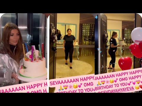 Afaq Gəncəli Sevda Yahyayevaya belə doğum gününə sürpriz etdi Sevdanın evindən görüntülər