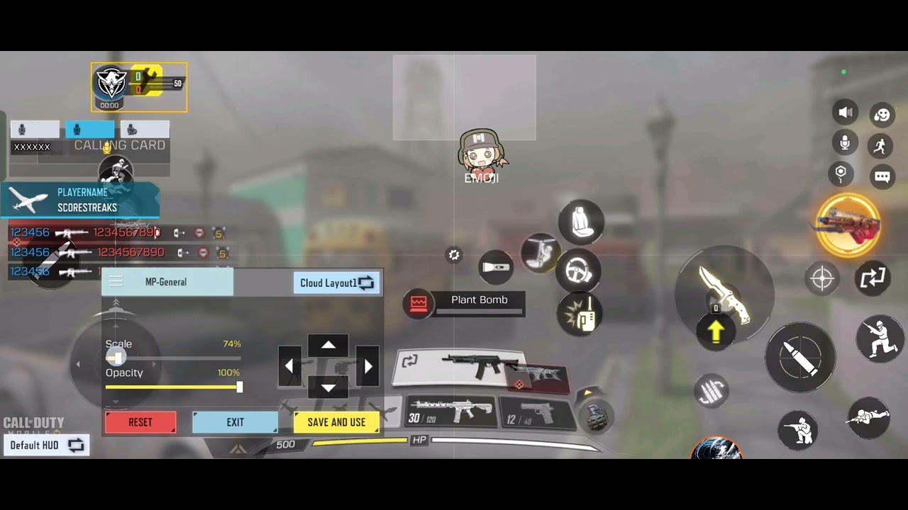 4 HUD for codm call of duty - YouTube