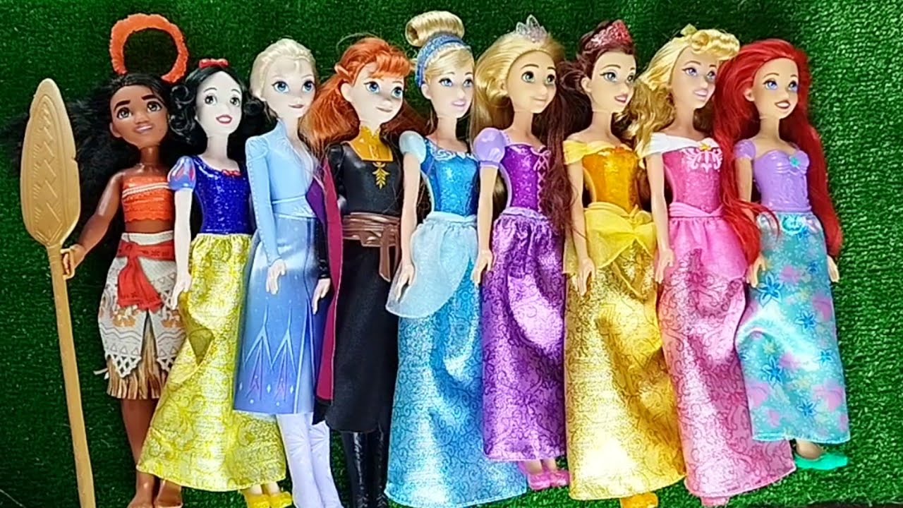 ASMR Unboxing Mattel Disney Princess Spin & Reveal Surprise Dolls ...