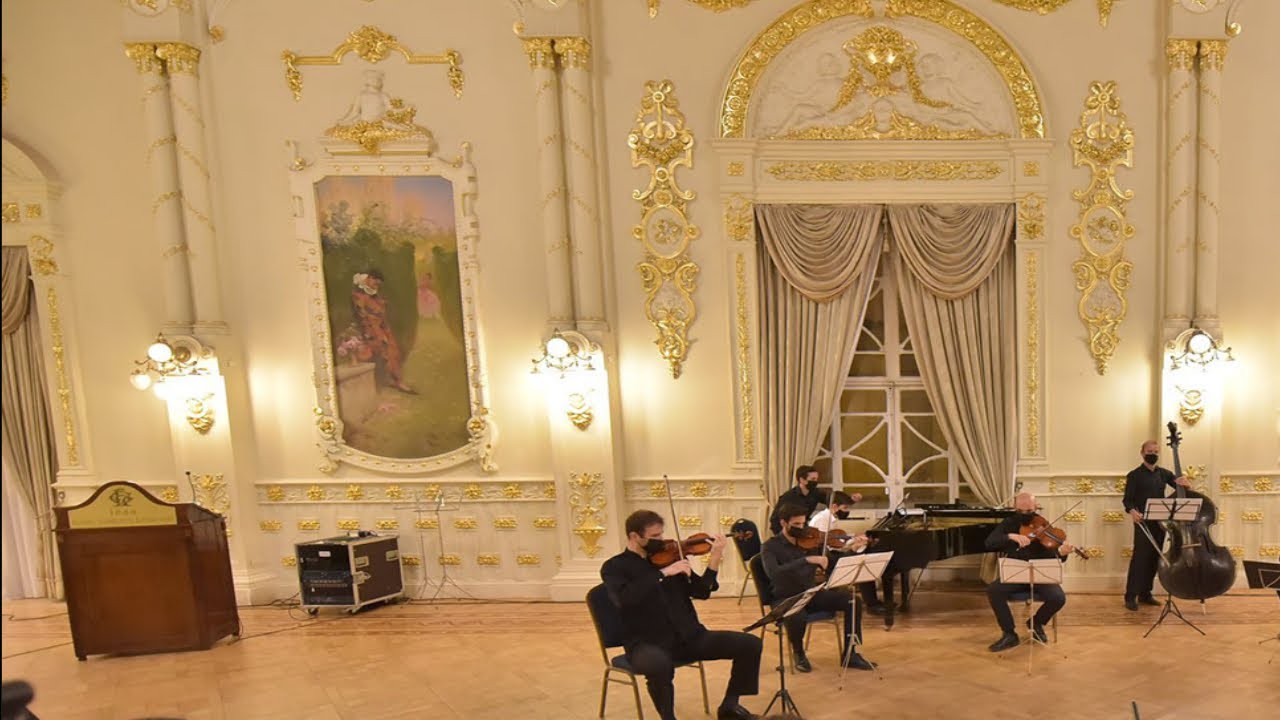 Septet in E flat Major Op. 65 for piano, strings and trumpet, C. Saint ...