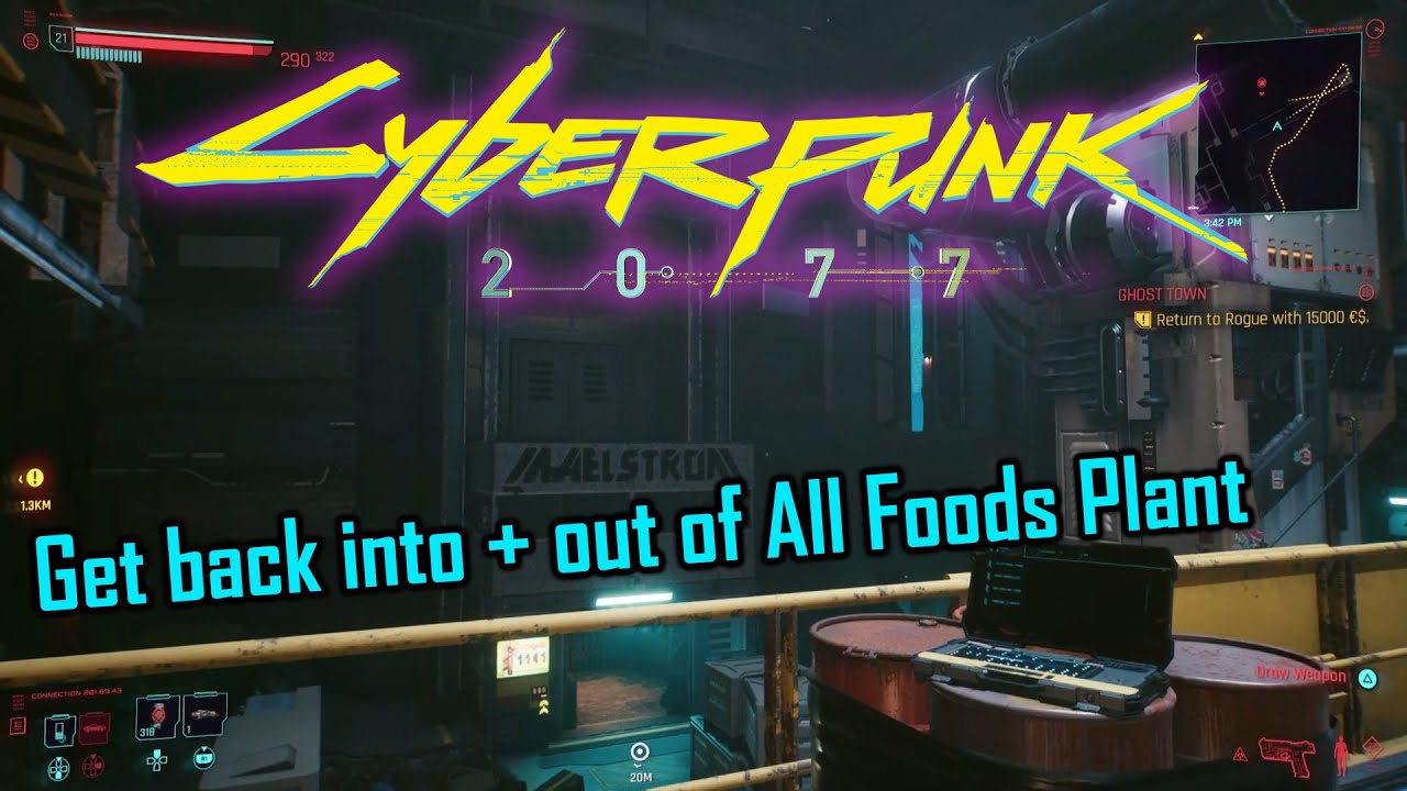 Return to All Foods Plant after The Pickup mission CYBERPUNK 2077 - YouTube