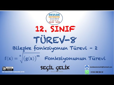 BİLEŞKE FONKSİYONUN TÜREVİ-II (TÜREV-8)