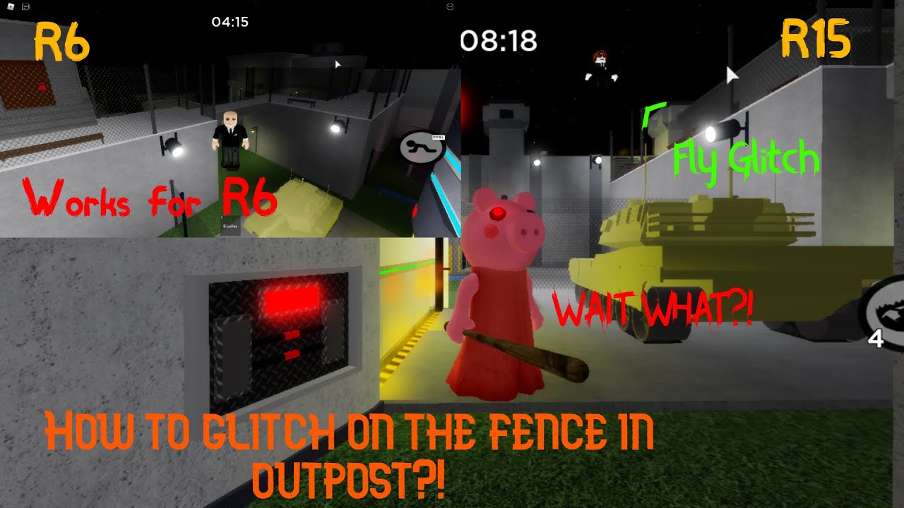 How to GLITCH On the Fence Near The Tank In Outpost?! - Roblox Piggy ...