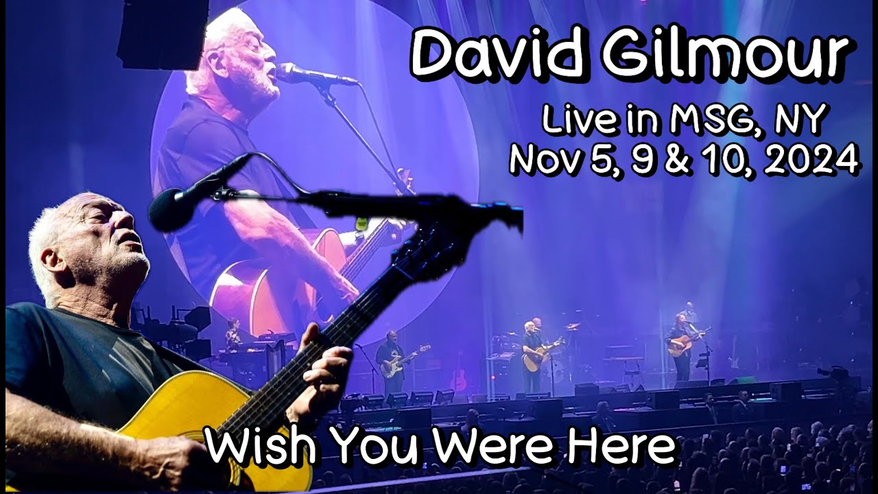 DAVID GILMOUR - Wish You Were Here. Live in Madison Square Garden, New ...