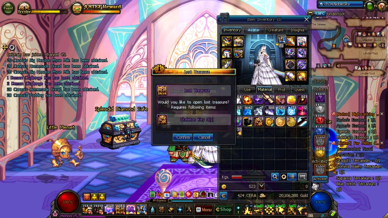 DFO 200 Skeleton keys for avatar box - YouTube