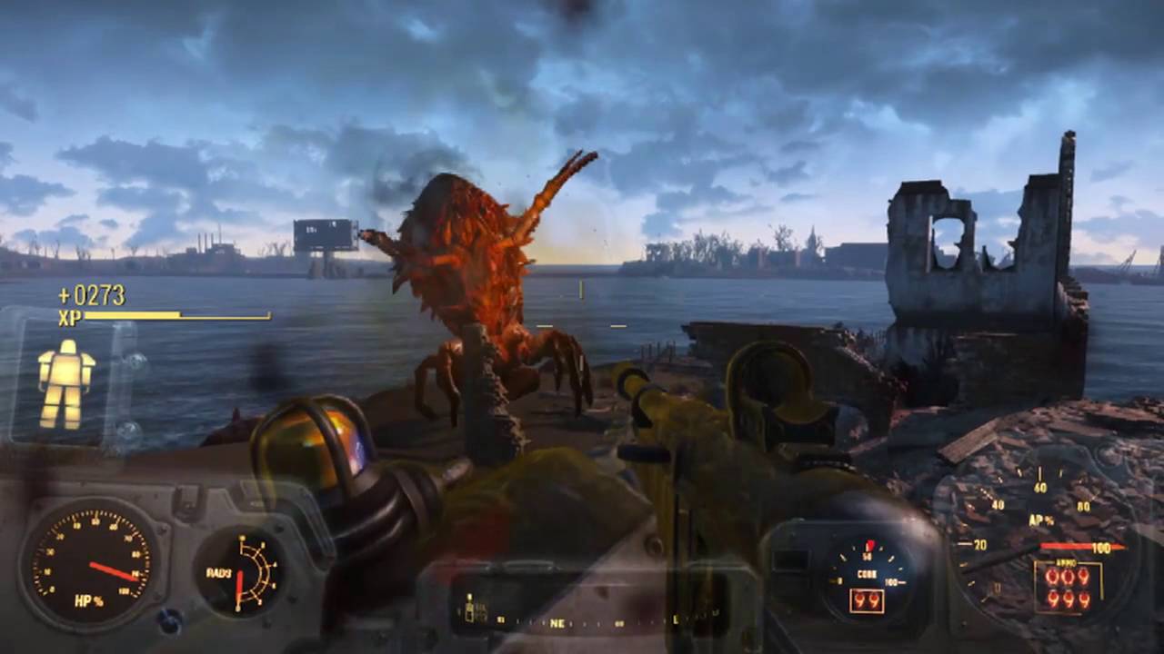 Fallout 4 - 6 Explosive weapons comparison - 10mm,Pipe,Spray,Combat ...