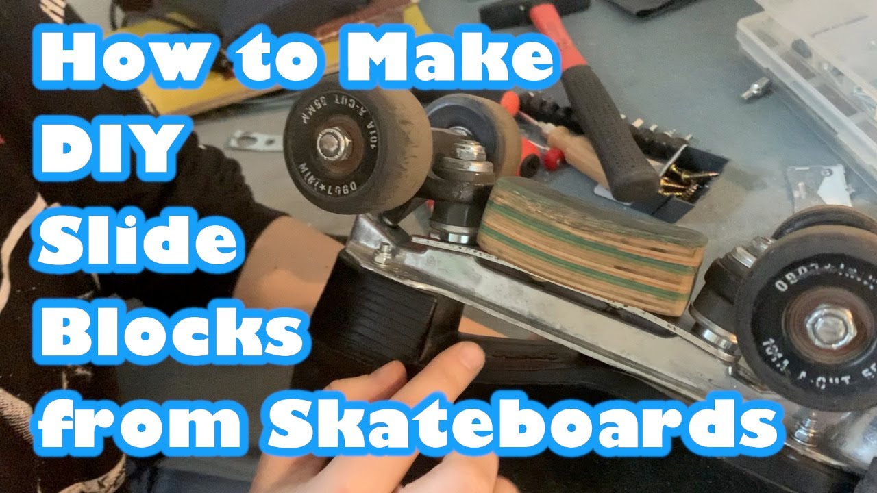 How to make DIY Slide Blocks for Roller Skates-- from recycled ...