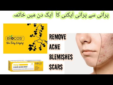 Biocos Acne Cream | Anti Acne Cream | Remove blemishes | Scars in First ...