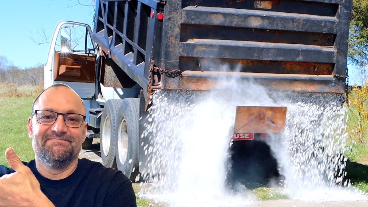 Dump Truck Restoration, Improvements, & Spreading Stone in 2 Tracks ...