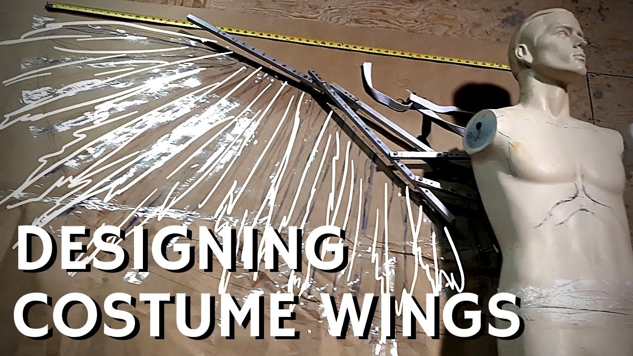 Designing Articulated Costume Wings - YouTube
