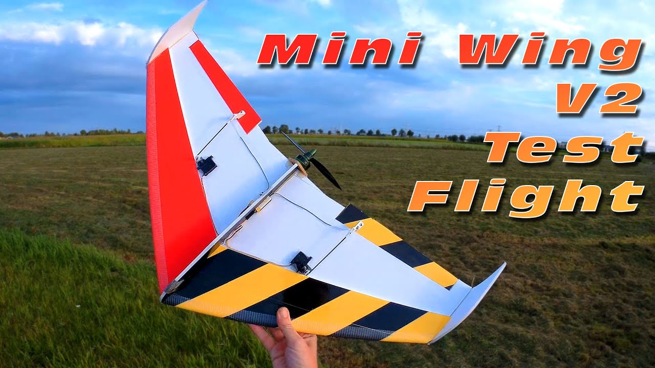 Mini Wing V2 - Re-test.. Ready to be FPV-ed?? :) - YouTube
