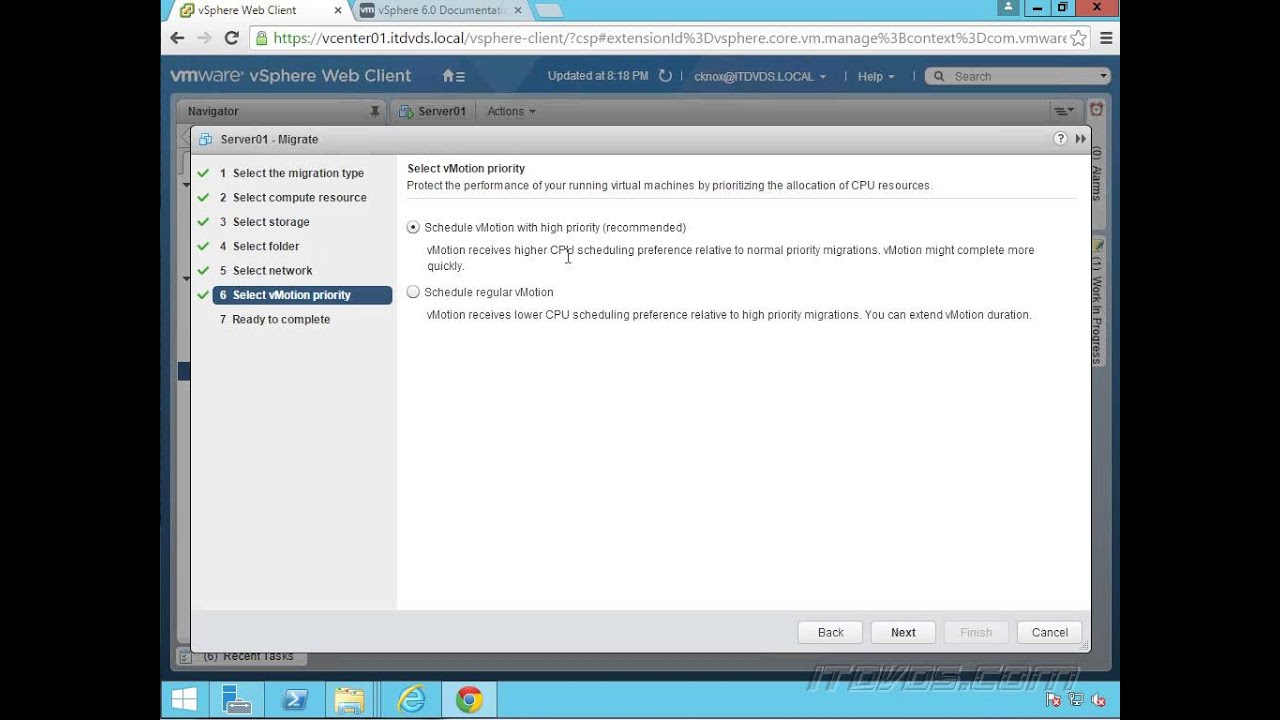 Using vMotion Across vCenters and Data Centers - vSphere 6 Training ...
