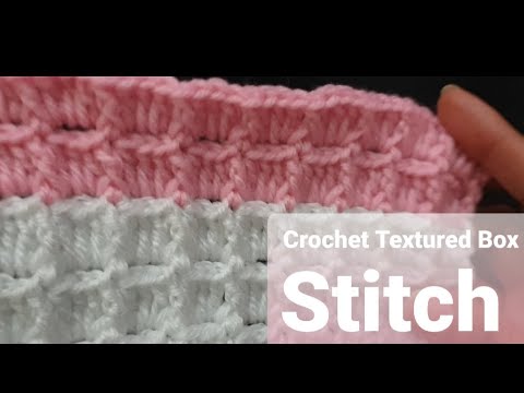 Crochet Textured Box Stitch. #crochet #crocheting #easycrochet #örgü ...