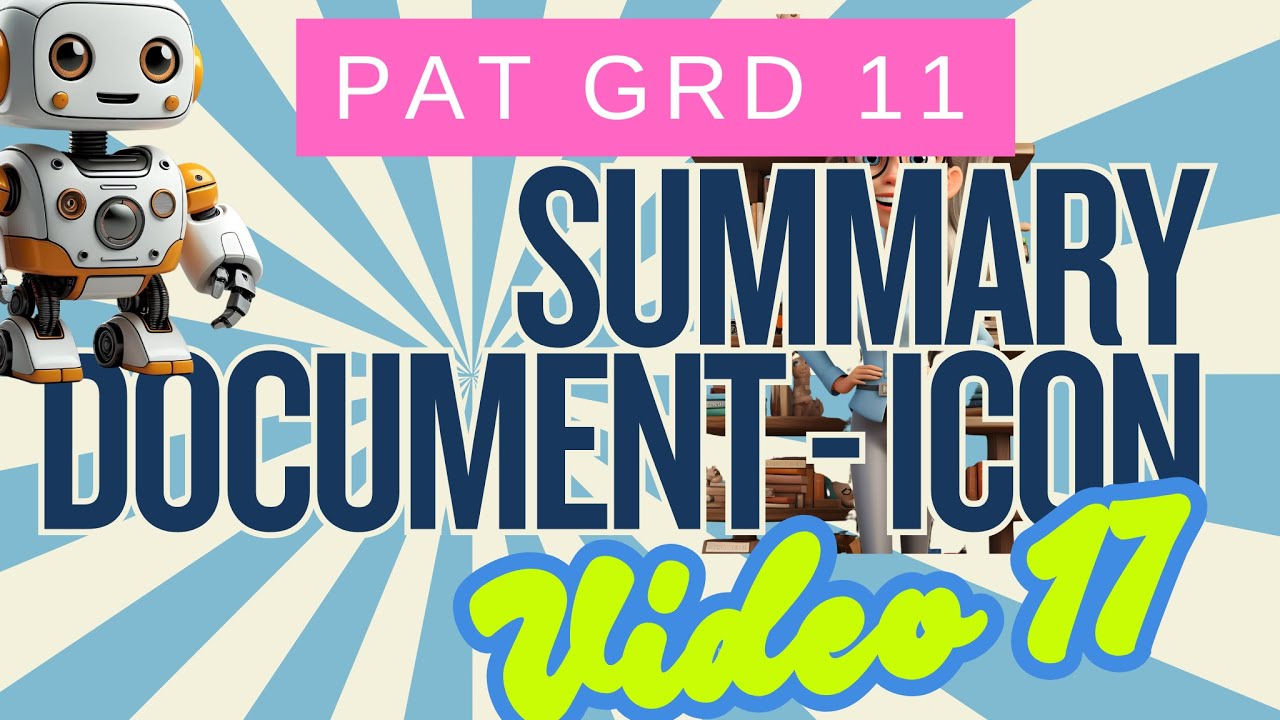 Grade 11 PAT Phase 1 2025 - Summaries, Web to PFD, object linking and ...