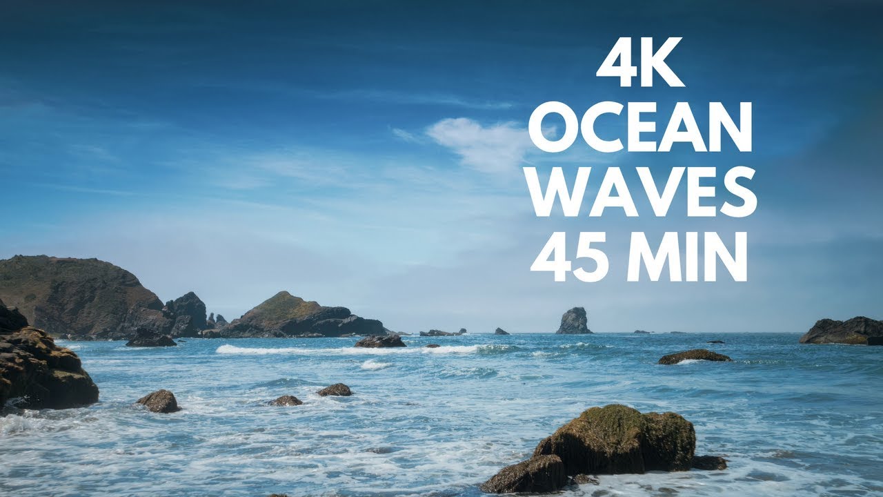 Ocean Waves - 4K Relaxation Beach Sounds for Meditation and Sleep - YouTube