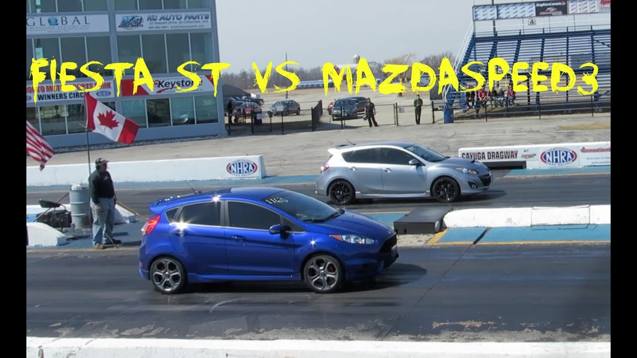 2014 Ford Fiesta ST VS 2012 Mazdaspeed3 - YouTube