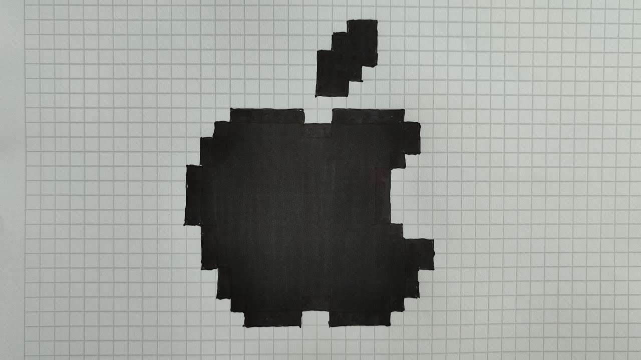 Apple Logo - Pixel Art - YouTube