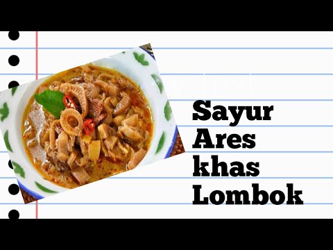 Kandok Ares Khas Lombok|Sayur Ares Khas Lombok - YouTube