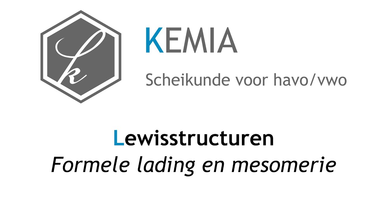 Lewisstructuren: Formele lading en mesomerie - YouTube