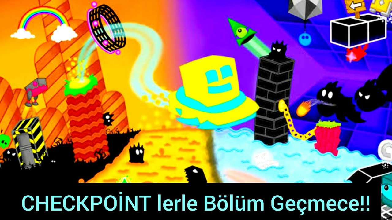 CHECKPOİNT İLE BÖLÜMLERİ GEÇMEK!!-Geometry Dash - YouTube