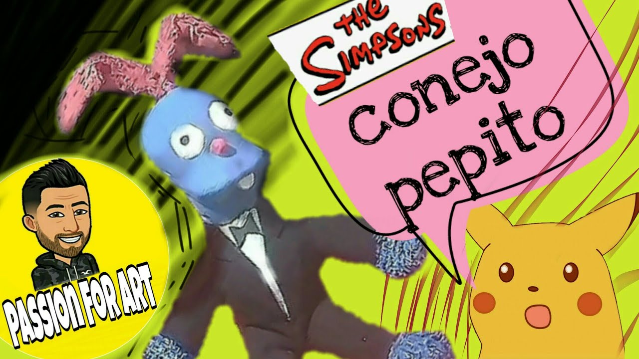 como hacer "CONEJO PEPITO"/ How to make "pepito rabbit" /LOS SIMPSONS ...