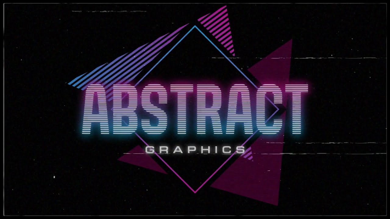 Retro 80s Abstract Graphics Title Template for Premiere Pro - YouTube