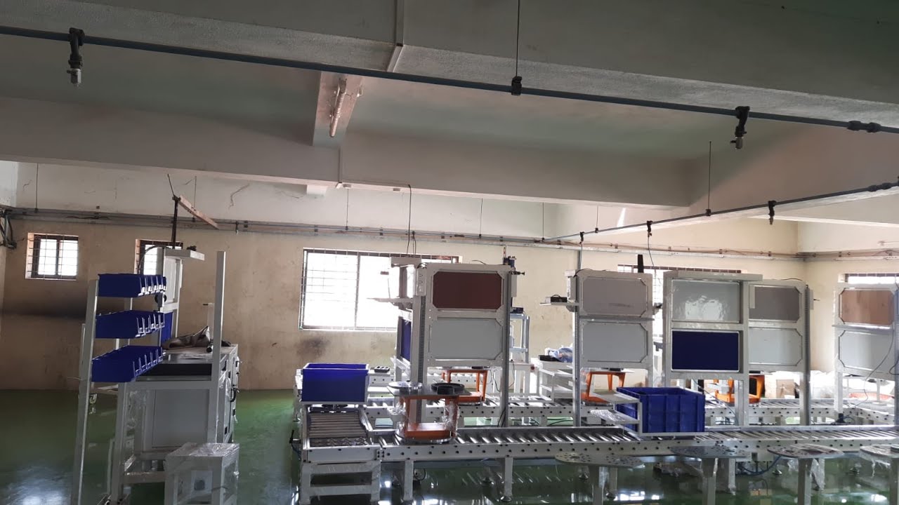 Kitting based assembly line - YouTube