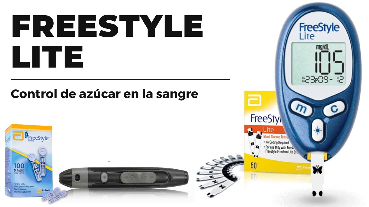 Mida el nivel de azúcar en la sangre con el medidor FreeStyle Lite ...