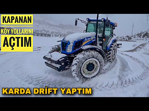 Kapanan Köy Yollarını Açtım - Karda Drift Yaptım!