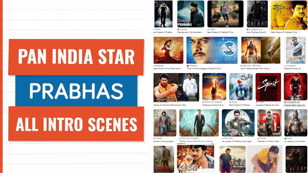 Pan India Star Prabhas Introduction Scenes | Prabhas Best Intros - YouTube