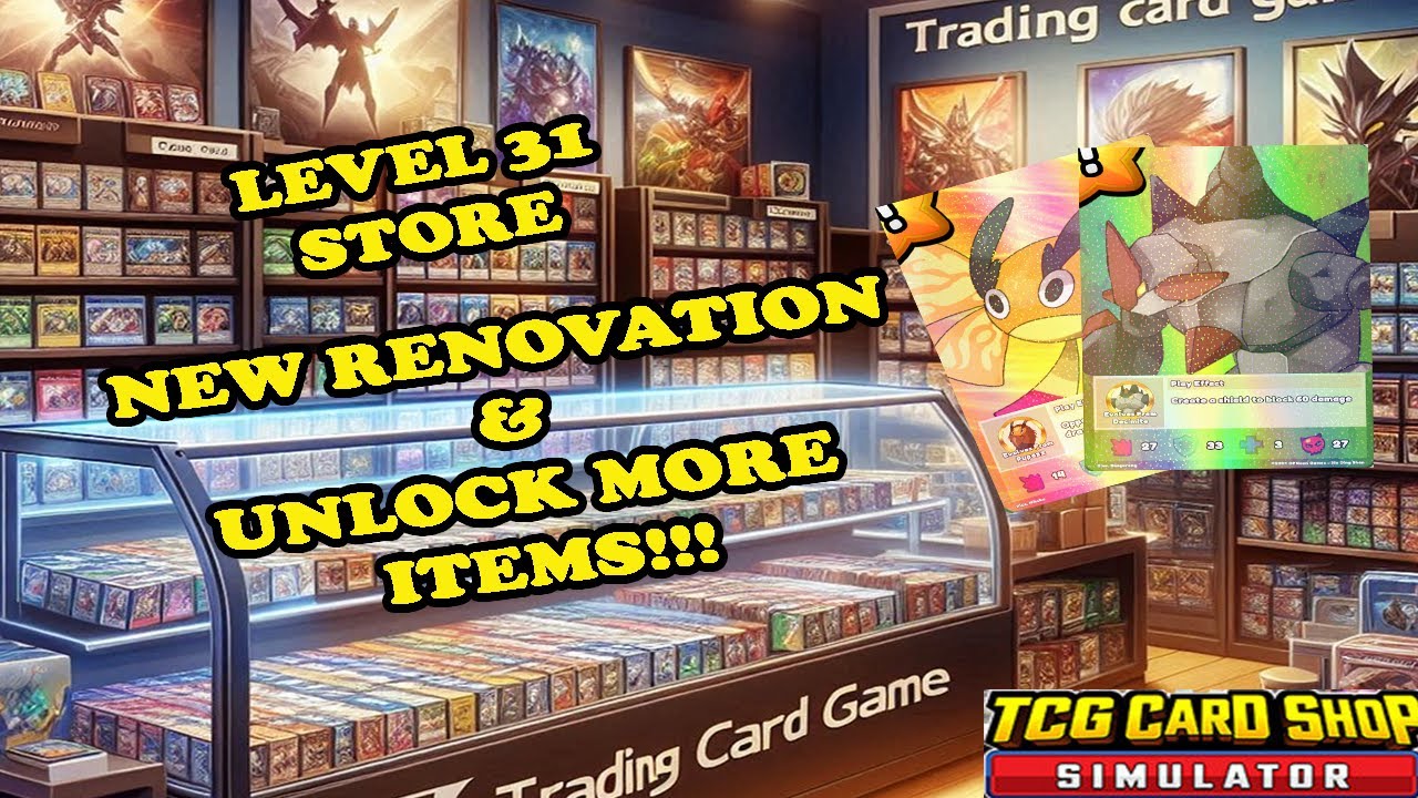 Renovation & Unlock more ITEMS | TCG Card Shop Simulator Gameplay ...