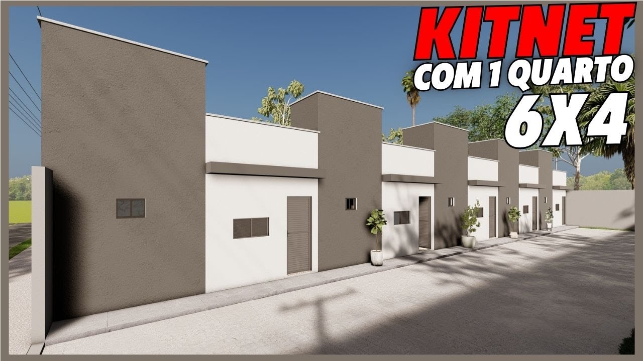 KITNET 6X4 | kitnet pequena com Um quarto - YouTube