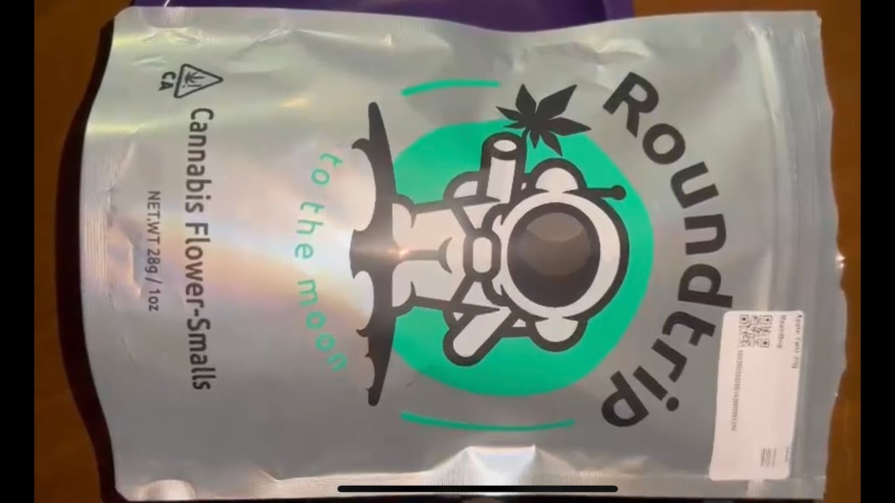 Roundtrip Apple Tartz Strain 28g 30% THC sativa - YouTube