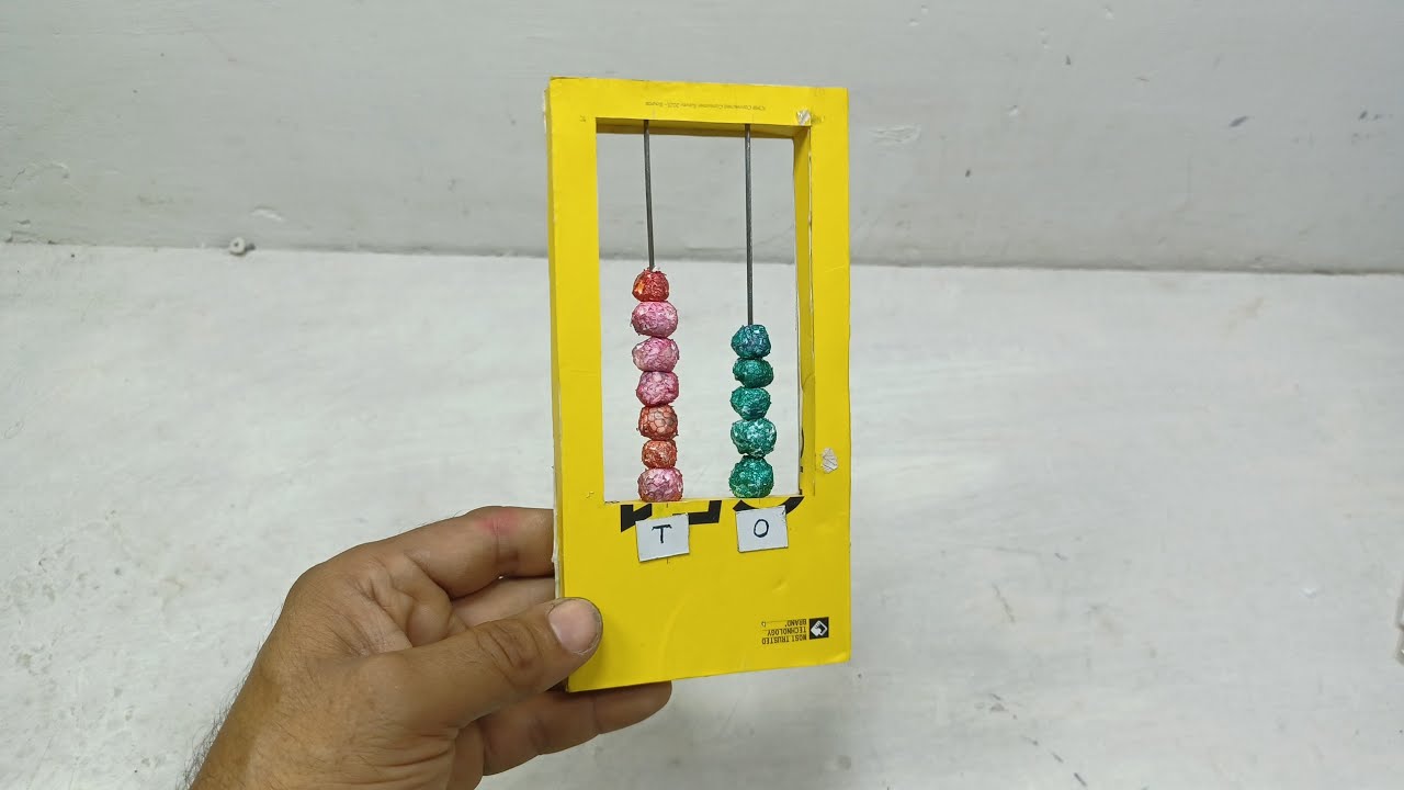 how to make abacus diy - YouTube
